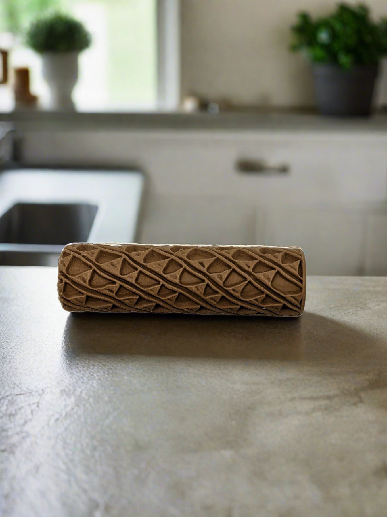 Zig Zag Basket Weave Texture Roller - Food Safe PLA Plastic - Ideal fo ...