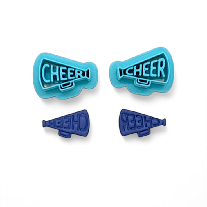 Cheer Cheerleader Megaphone Cookie Cutter with Mirrored Set Option: Id ...